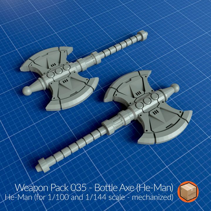 3D Printable WEAPON PACK 035 by Norman Caguiat