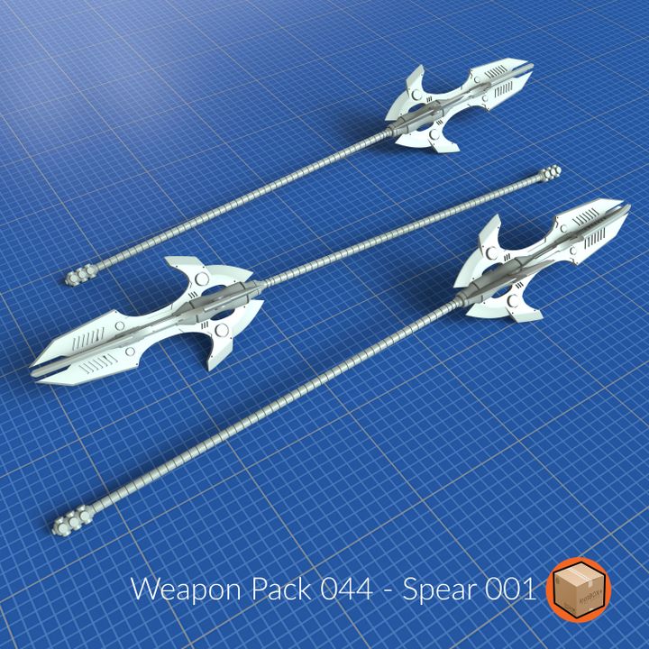 3D Printable WEAPON PACK 044 by Norman Caguiat