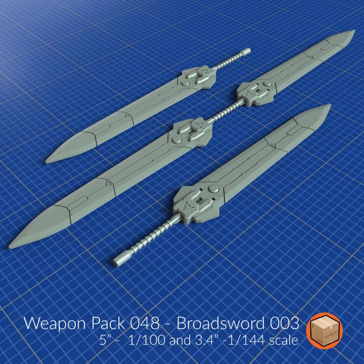 3D Printable WEAPON PACK 048 by Norman Caguiat
