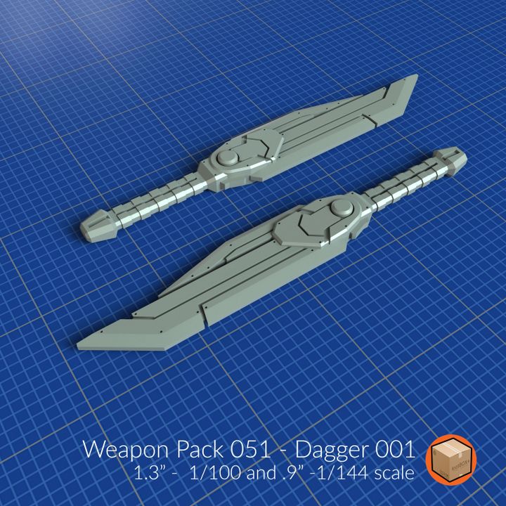 3D Printable WEAPON PACK 051 by Norman Caguiat