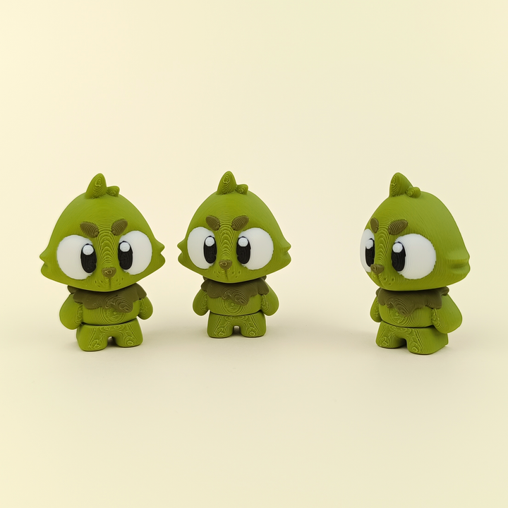 3D Printable Flexi Mini Grinch Print-in-place by 3DGOB
