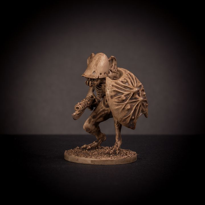 3D Printable Grall Shield Trooper 3 by Knucklebones Miniatures