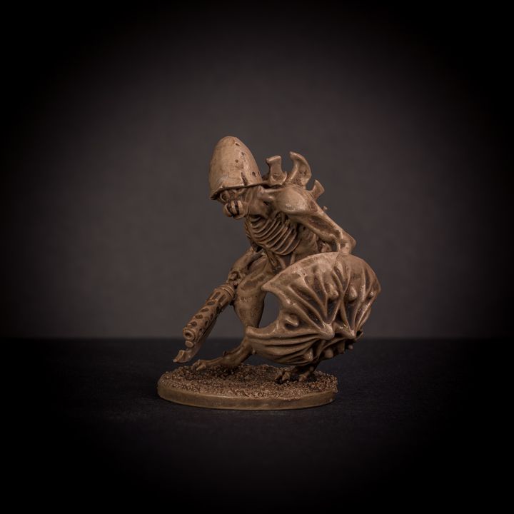 3D Printable Grall Shield Trooper 2 by Knucklebones Miniatures