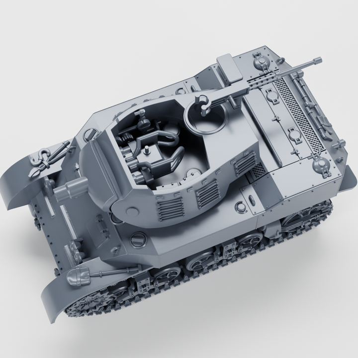 3D Printable M8 Scott Howitzer Motor Carriage (US, WW2) by Wargame3d