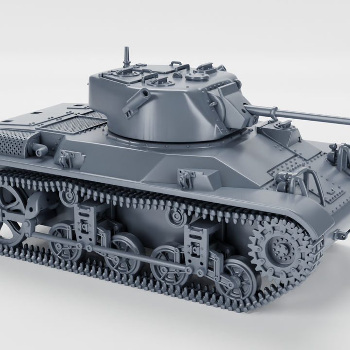 3D Printable M22 Locust Light tank (US, WW2) by Wargame3d