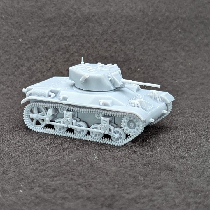 3D Printable M22 Locust Light tank (US, WW2) by Wargame3d