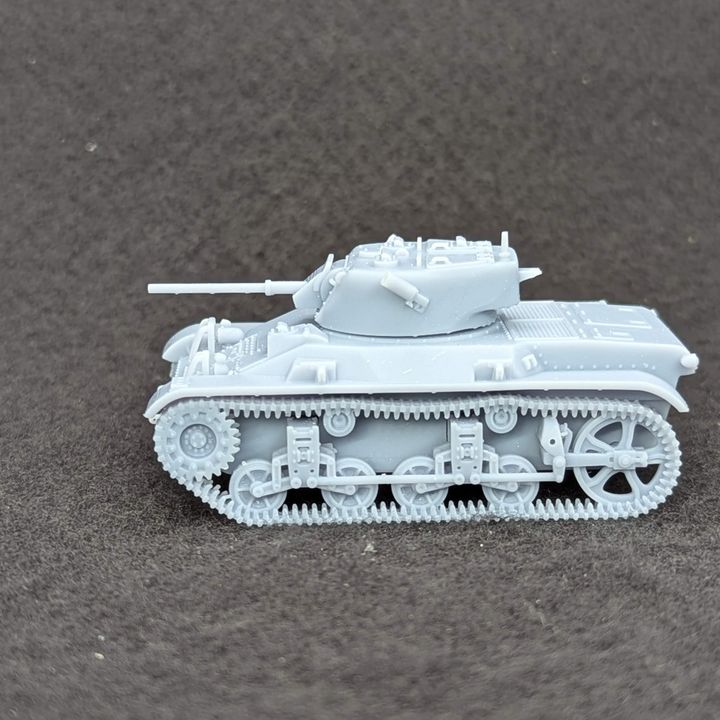 3D Printable M22 Locust Light tank (US, WW2) by Wargame3d
