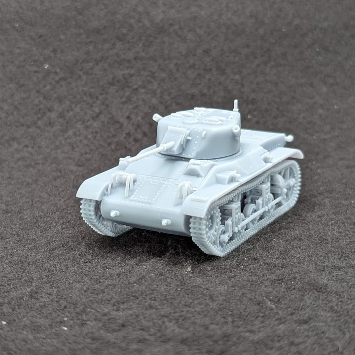 3D Printable M22 Locust Light tank (US, WW2) by Wargame3d