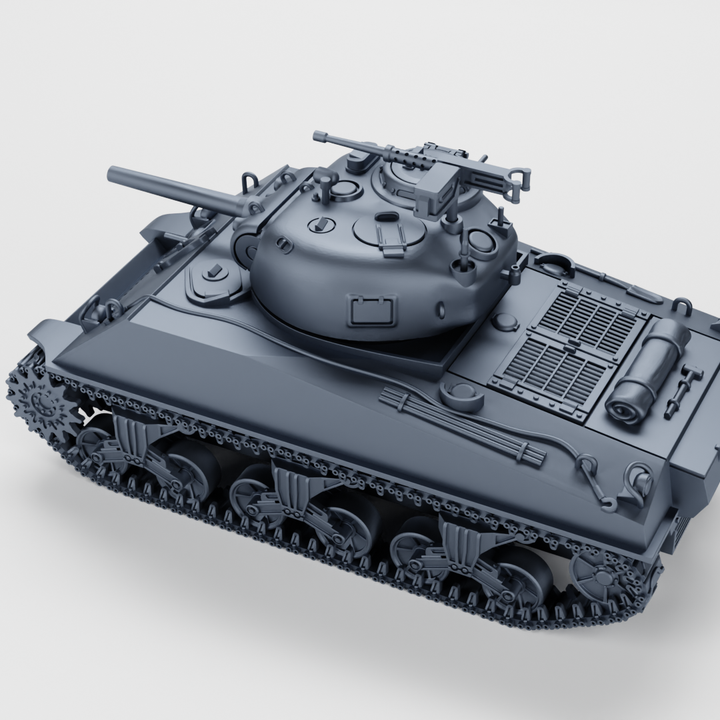 3D Printable Sherman M4A3 105/76mm (howitzer version) (US, WW2) by ...