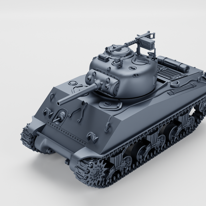 3D Printable Sherman M4A3 105/76mm (howitzer version) (US, WW2) by ...