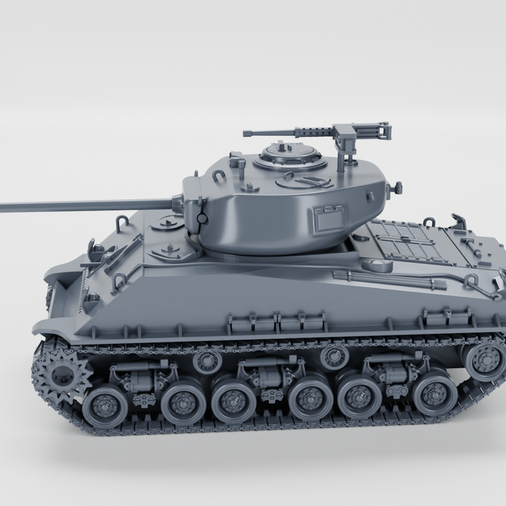 3D Printable Sherman M4A3E8 “Easy Eight” (US, WW2) by Wargame3d