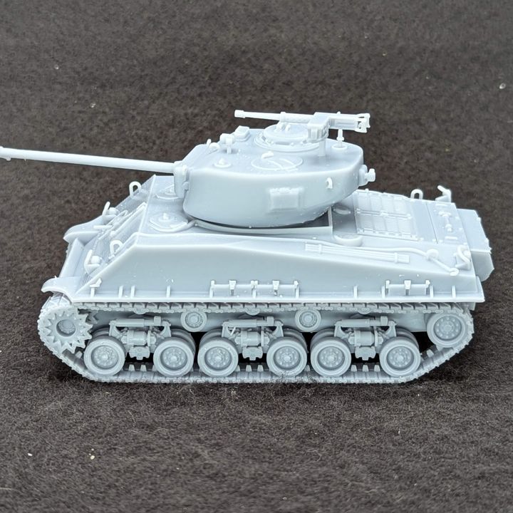3D Printable Sherman M4A3E8 “Easy Eight” (US, WW2) by Wargame3d