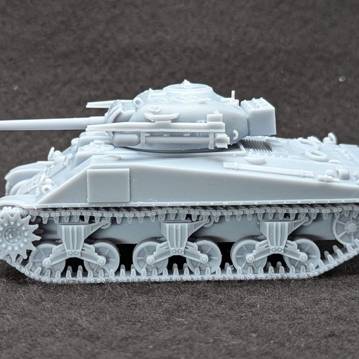3D Printable Sherman V “Tulip” - Rocket launcher version (US, WW2) by ...