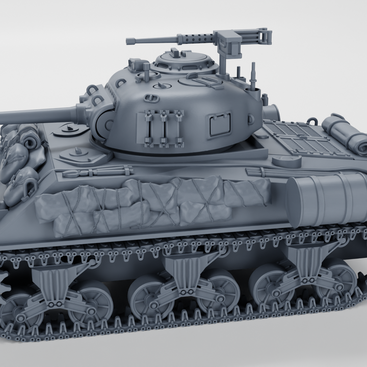 3D Printable Stowage for Sherman Tanks (US, WW2) by Wargame3d