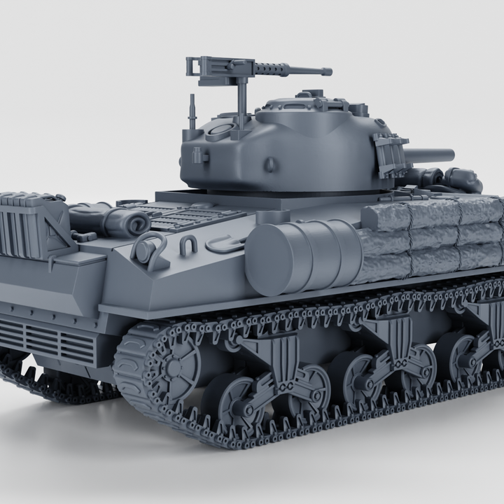 3D Printable Stowage for Sherman Tanks (US, WW2) by Wargame3d
