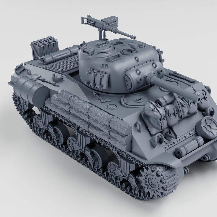3D Printable Stowage for Sherman Tanks (US, WW2) by Wargame3d