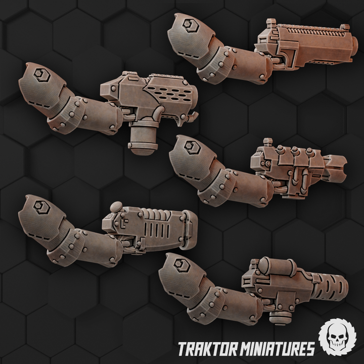 3D Printable Mk Hex Special Pistols by Traktor Miniatures