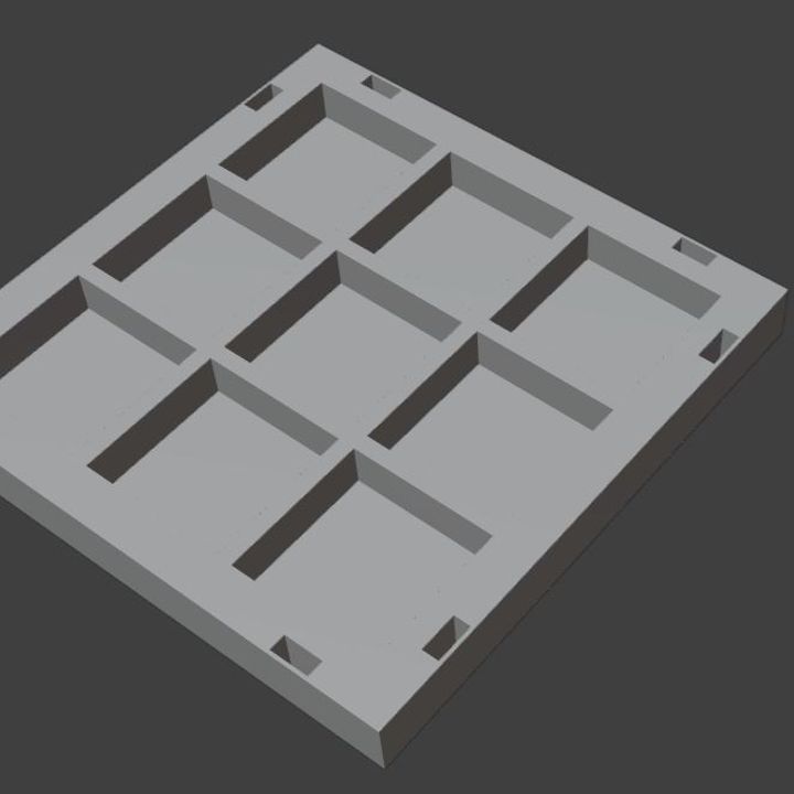 3D Printable Terrain Base Plate by Genny
