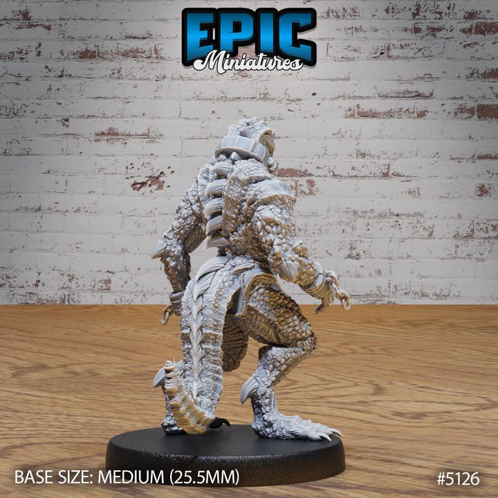 3D Printable Lizardfolk Slave / Prisoner Lizard Men / Captured Reptile ...