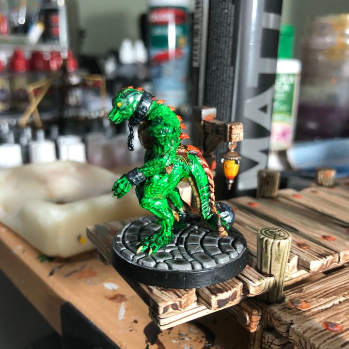 3D Print of Lizardfolk Slave Chained / Prisoner Lizard Men / Captured ...