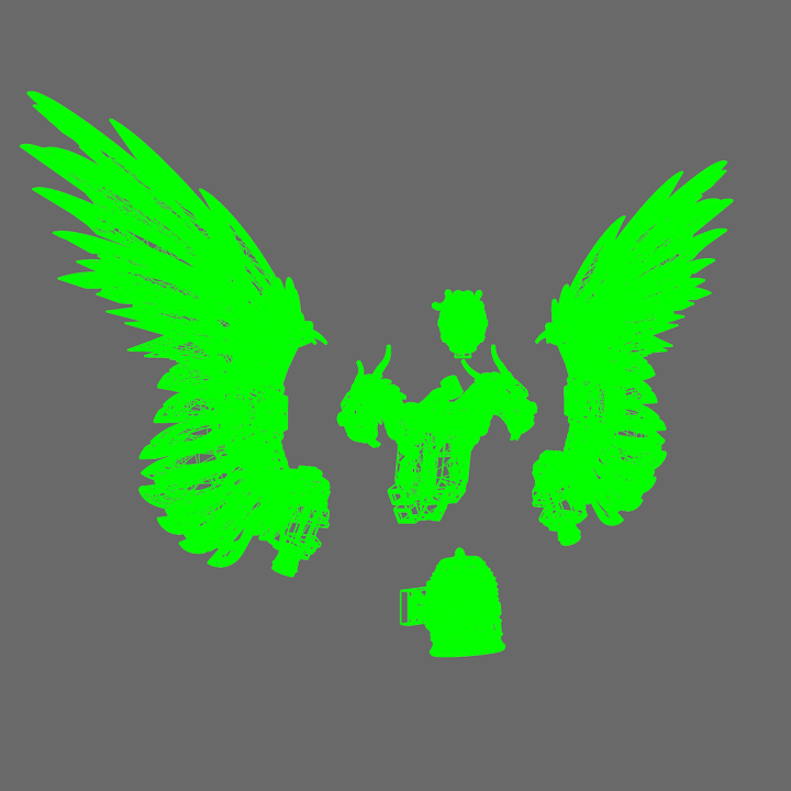 3D Printable Cyber Samurai V8 Dragon King Jetpack by BW Terrain & Forge