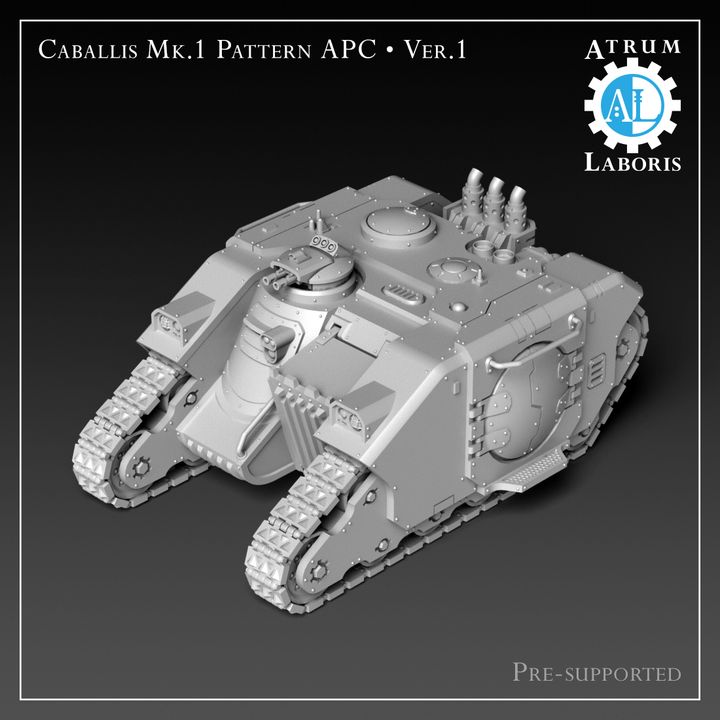 3D Printable Caballis Mk.1 Pattern APC - Version 1 by Atrum Laboris