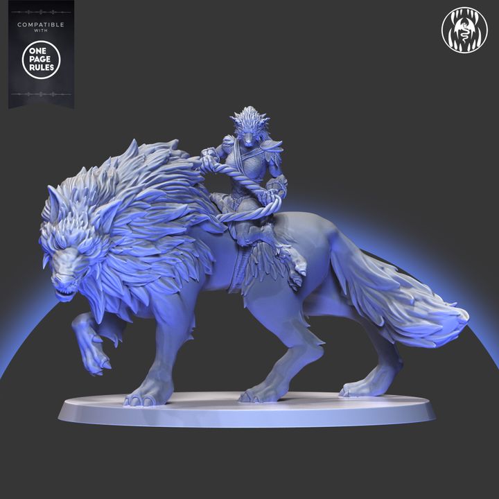 3D Printable werewolf Leader of wolves by Imp3dsion