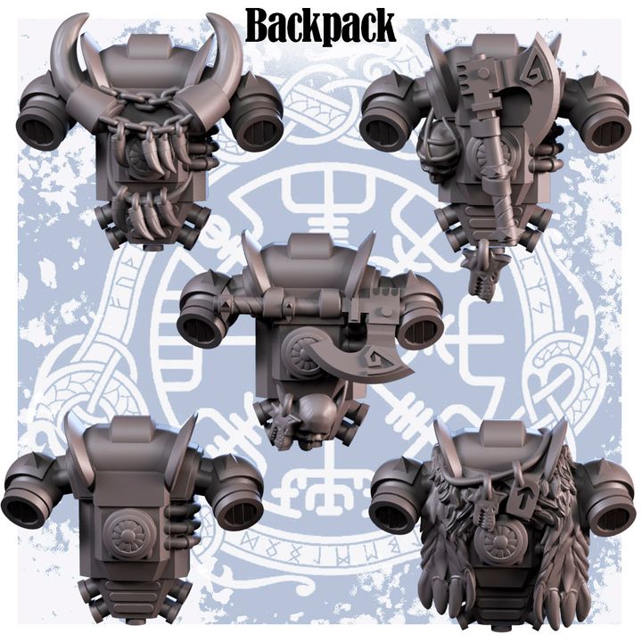 3D Printable Wolf Backpacks by Sergeant Hammer