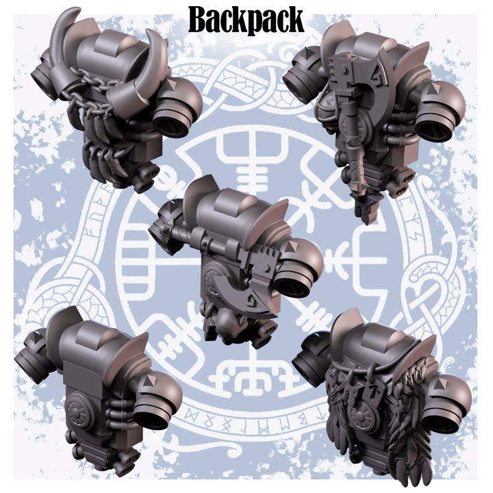 3D Printable Wolf Backpacks by Sergeant Hammer