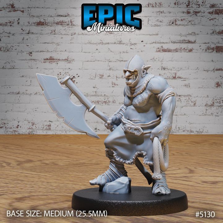 3D Printable Troll Executioner Axe / Evil Ogre Hangman / Headsman Beast ...