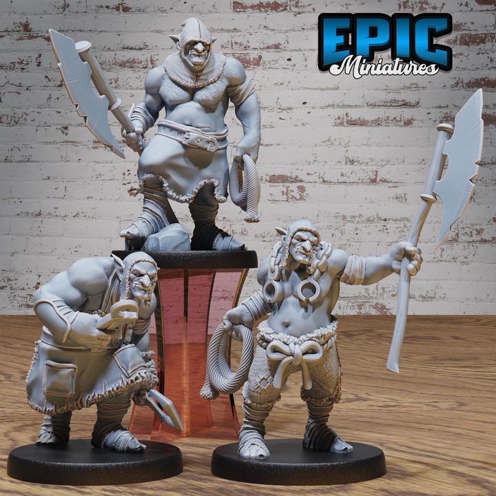 3D Printable Troll Executioner Victory / Evil Ogre Hangman / Headsman ...