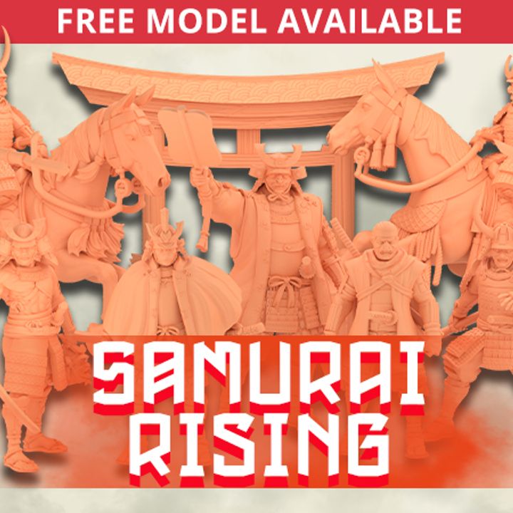 3D Printable Samurai Rising Pack by Saga Miniatures