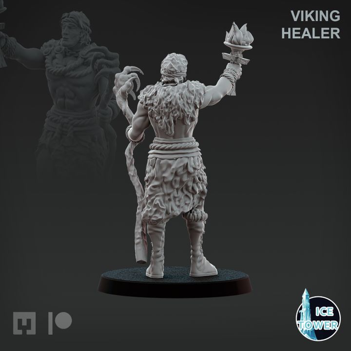 3D Printable Viking - Healer by Ice Tower