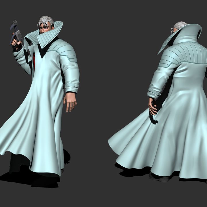 3D Printable Nathan Never - cyberpunk comic book character by Vicko ...