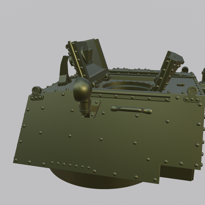 3D Printable Cruiser Tank A10 Mk.II with 2pdr gun (UK, WW2) by Wargame3d