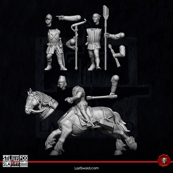 3D Printable Vitelli and Galloper Guns by LastSword Miniatures