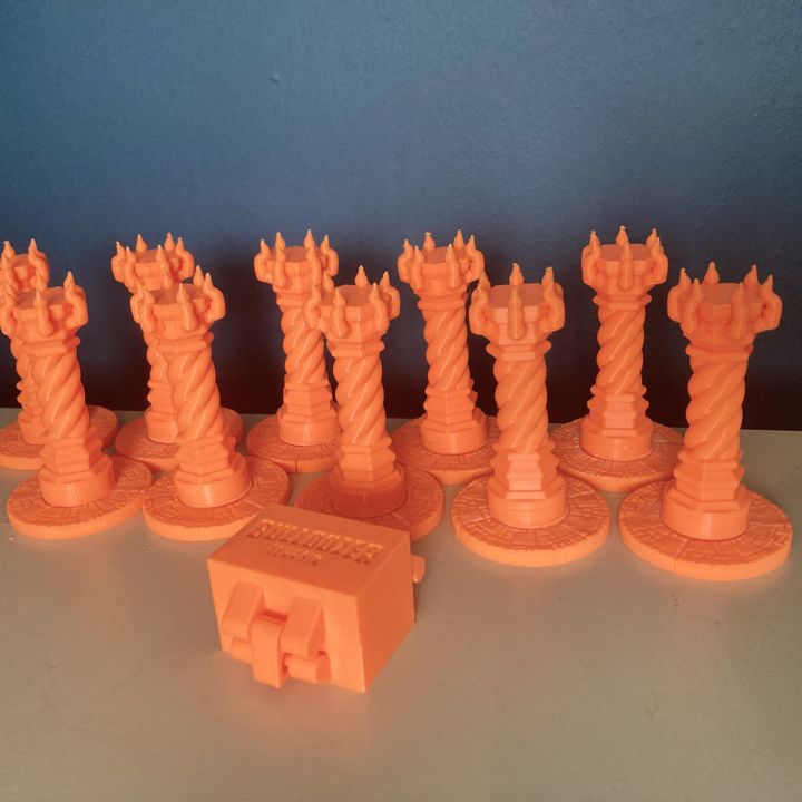 3D Printable Objective Markers for Rank and File Wargames by Tom Wiggins