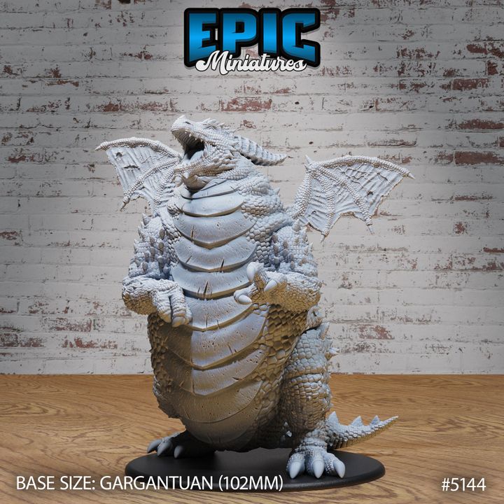 3D Printable Fat Dragon / Bulky Drake / Mountain Monster Encounter ...