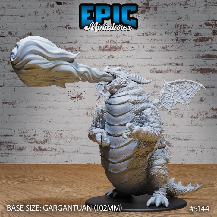 3D Printable Fat Dragon / Bulky Drake / Mountain Monster Encounter ...