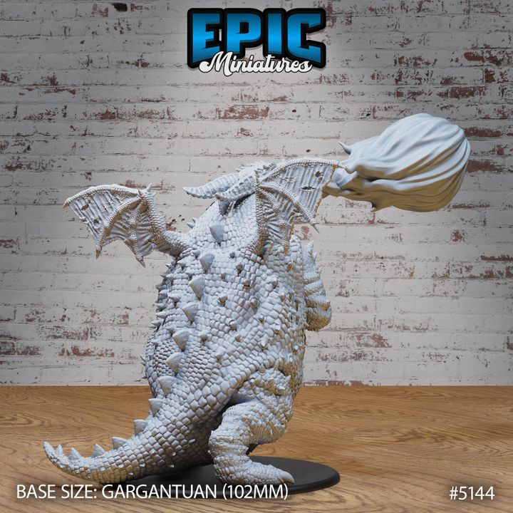 3D Printable Fat Dragon Set / Bulky Drake / Mountain Monster Encounter ...