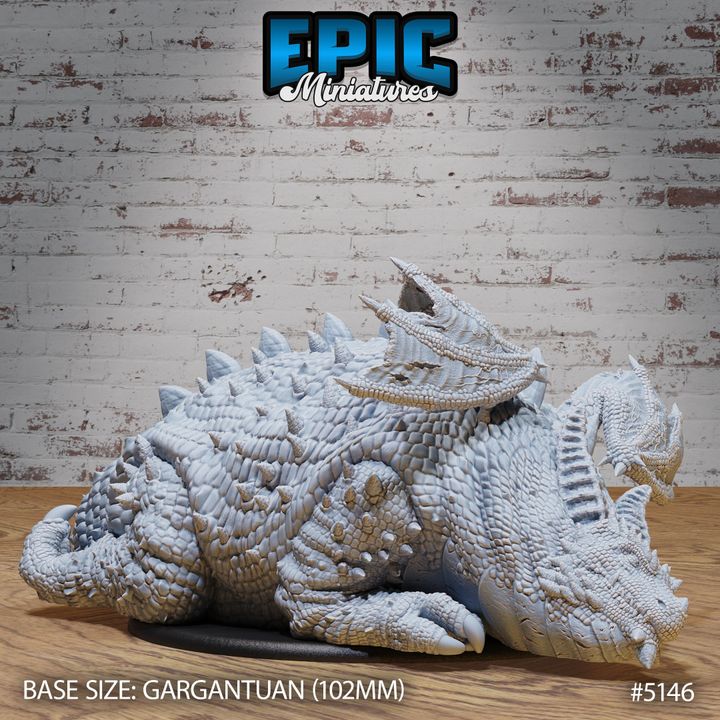 3D Printable Fat Dragon Set / Bulky Drake / Mountain Monster Encounter ...