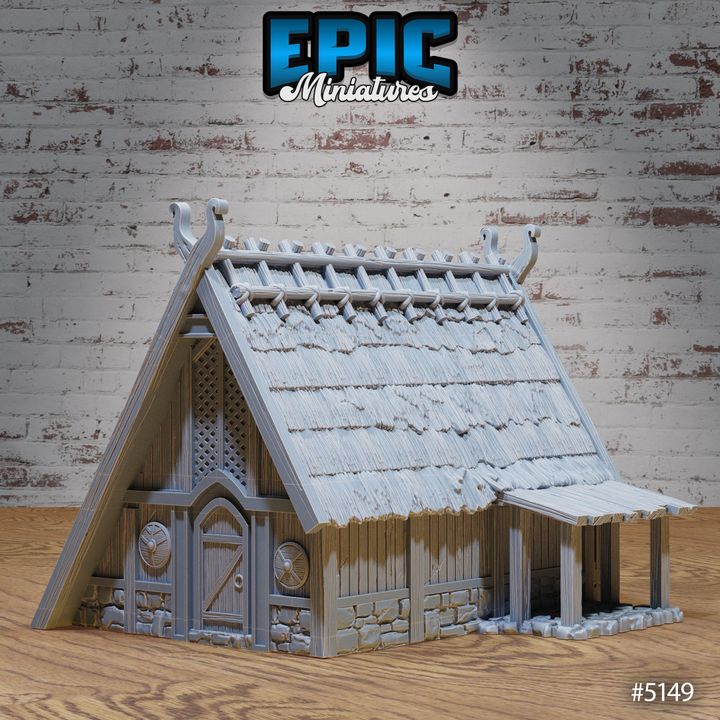 3D Printable Viking House Small / Seafarer Build / Norsemen Building ...