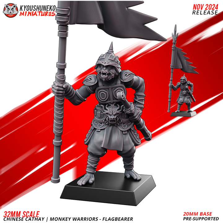 3D Printable Command Group - Monkey Warriors | Chinese Cathay by ...