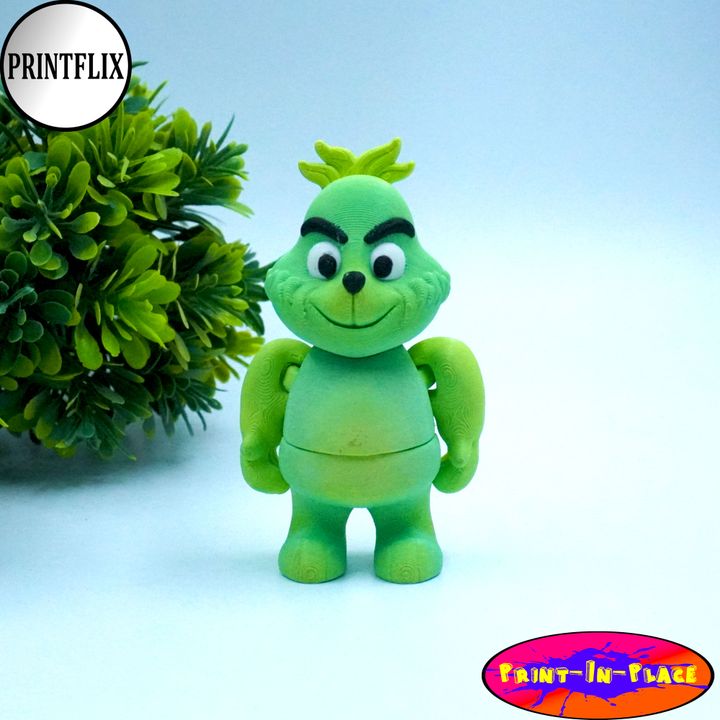 3D Printable FLEXI TINY GRINCH by Printflix