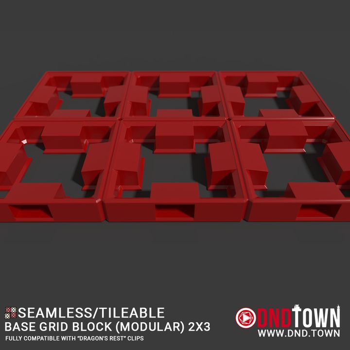 3D Printable Floor - Earth - Cracked Mud - 2x3 (6 Tiles) (GROOVED) NEAT ...