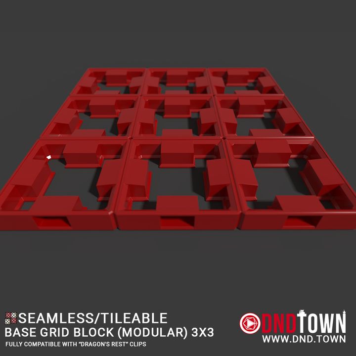 3D Printable Floor - Earth - Cracked Mud - 3x3 (9 Tiles) (GROOVED) NEAT ...