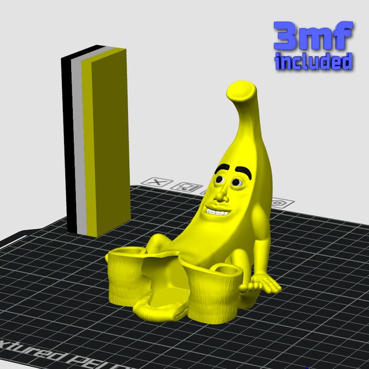 3D Printable Mr Dicky Banana 2 by iradj3d