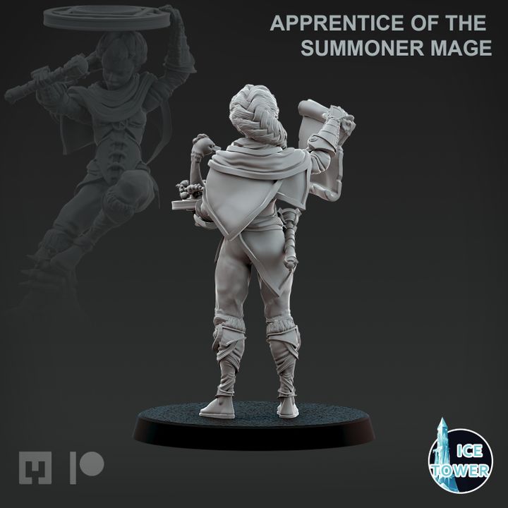 3D Printable Hero - Aprentice of the Summoner Mage by Ice Tower
