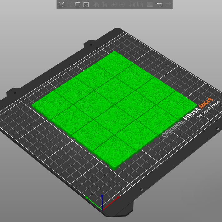 3D Printable 3D Modular Dungeon Tile: Floor - Earth - Cracked Mud - 4x4 ...