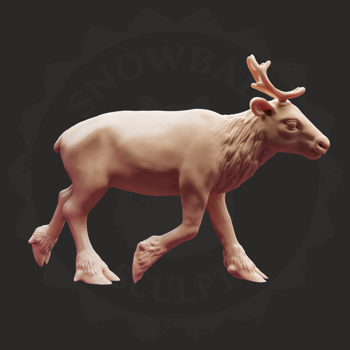 3D Printable Dasher - Reindeer by Snowball Sculpts